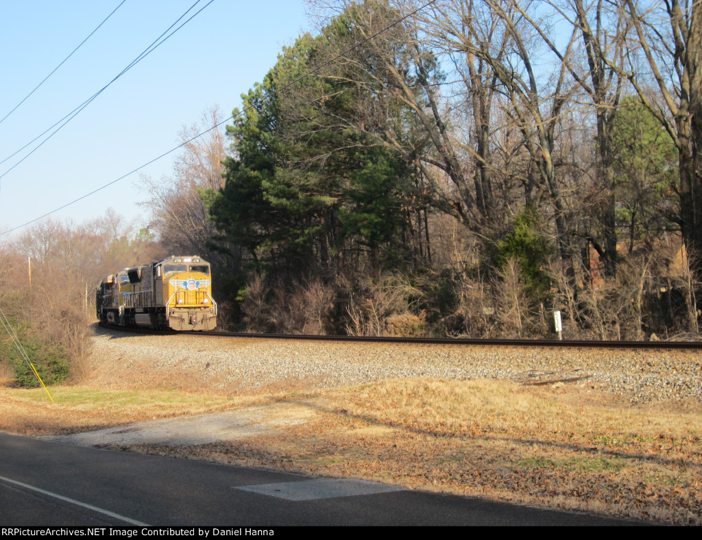 UP 4781 is about to pass Milepost 535